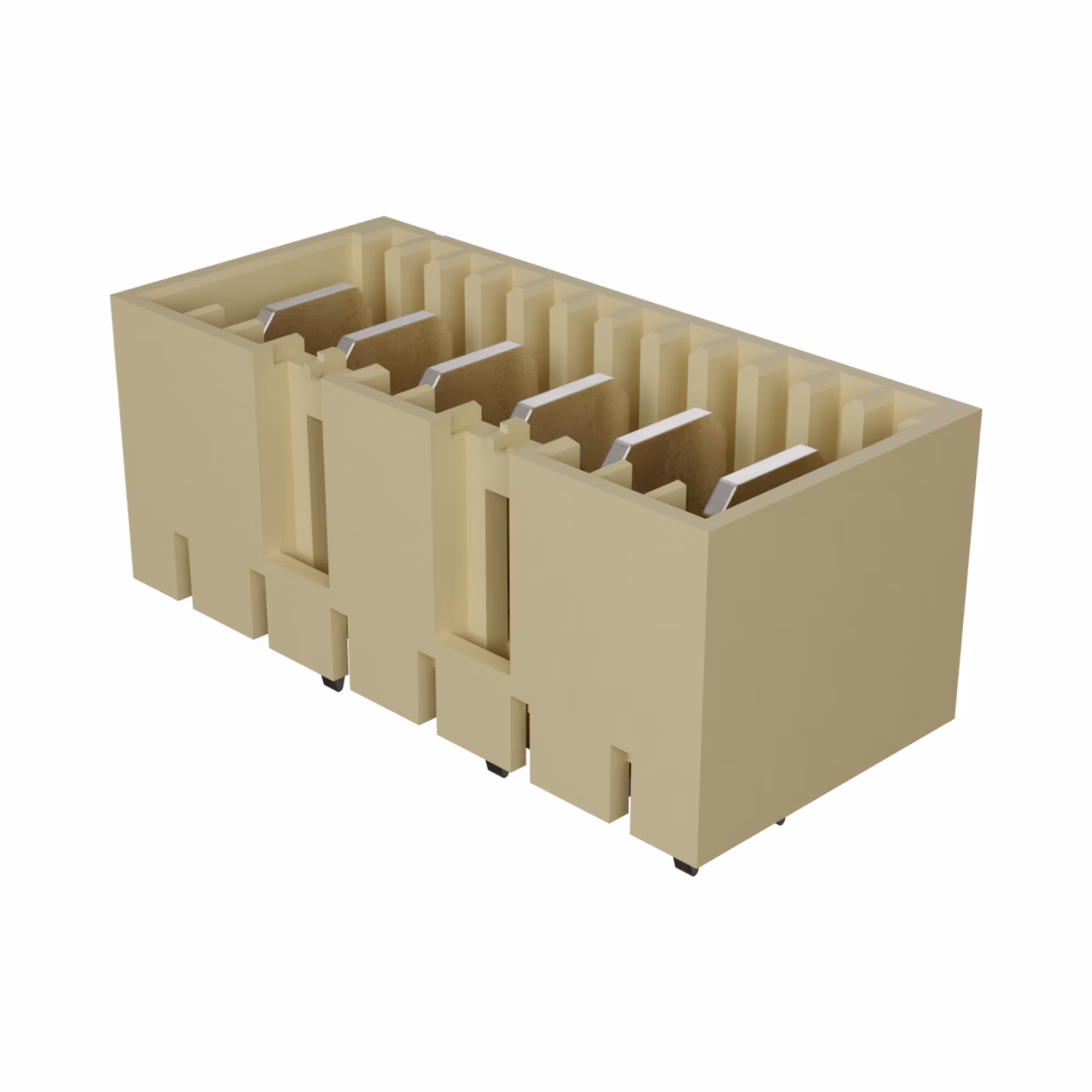 Appli-Mate RAST 5 Header, Vertical, 6 Circuits, Tin (Sn) Plating, All Position & Code Keys, Latches Between Circuits 2 & 3 and 4 & 5, PCB Polarization A, Glow-Wire Capable for sale