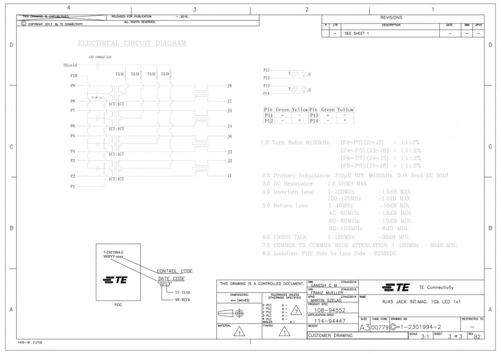 TE Connectivity 1-2301994-2 drawing page 3