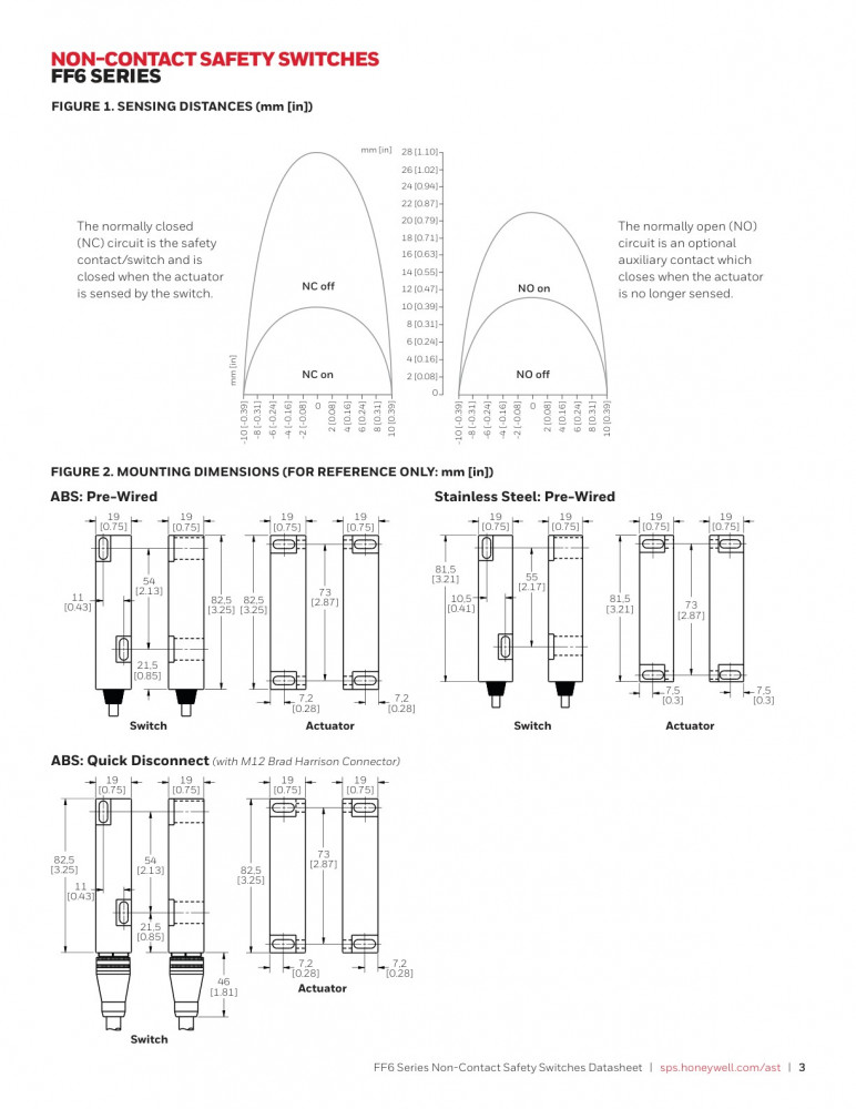 Honeywell FF6-20-AC-QD05 datasheet page 3