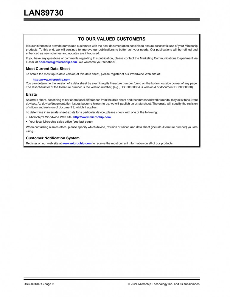 LAN89730 datasheet page 2