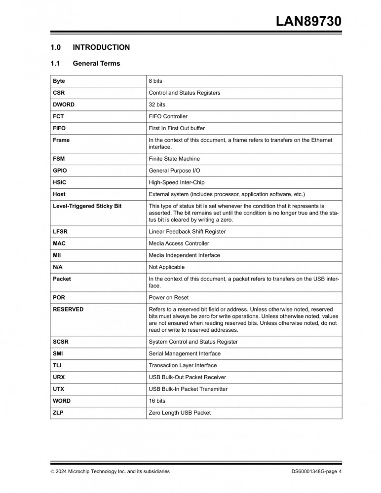 LAN89730 datasheet page 4