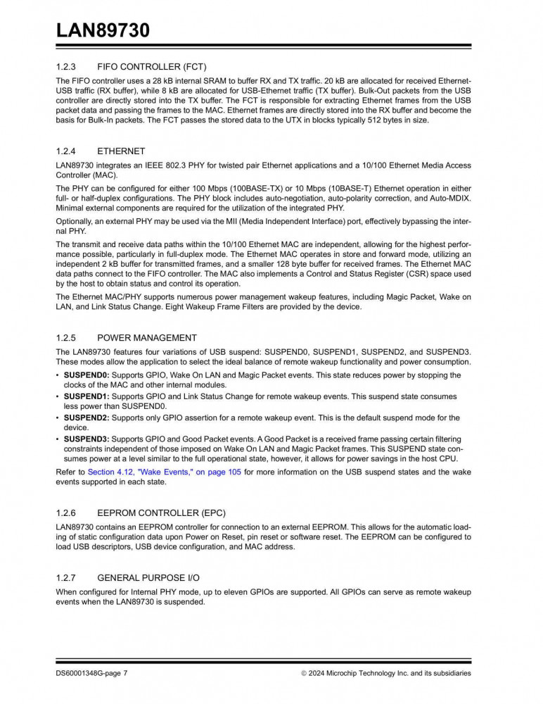 LAN89730 datasheet page 7