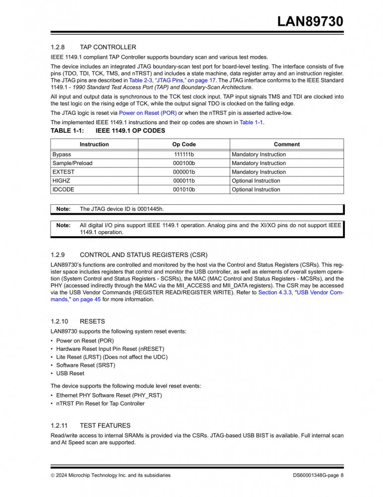 LAN89730 datasheet page 8