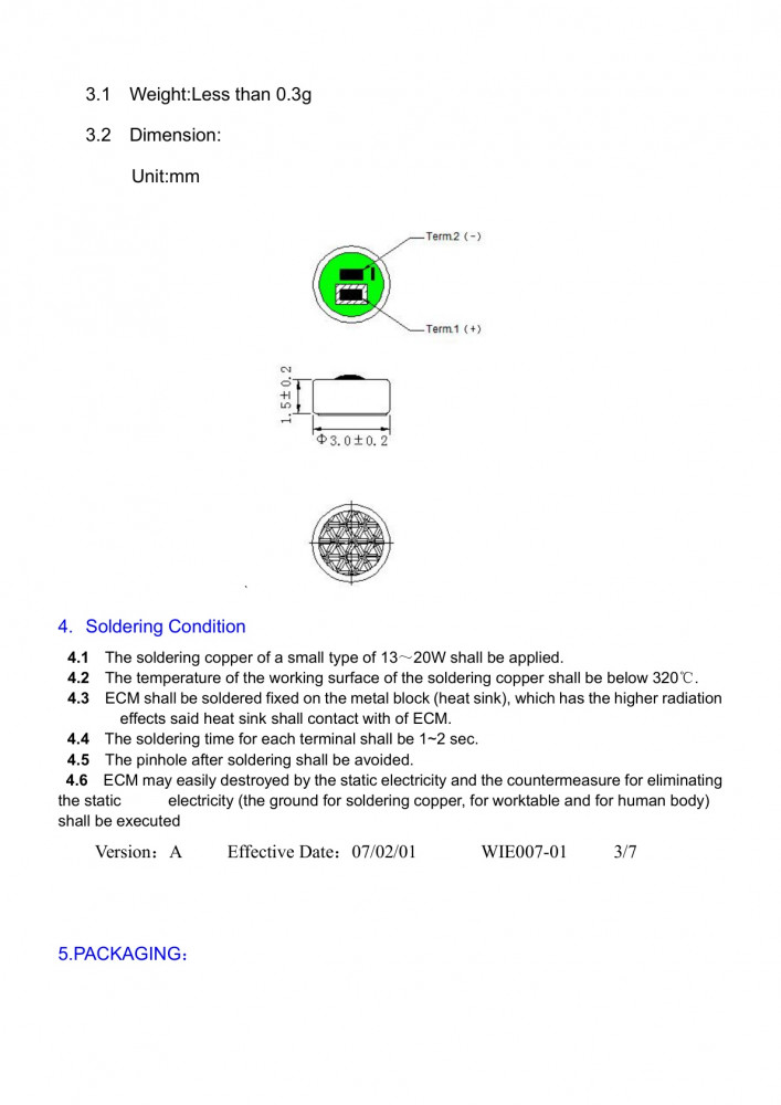 GMBO3015GSB specification page 3