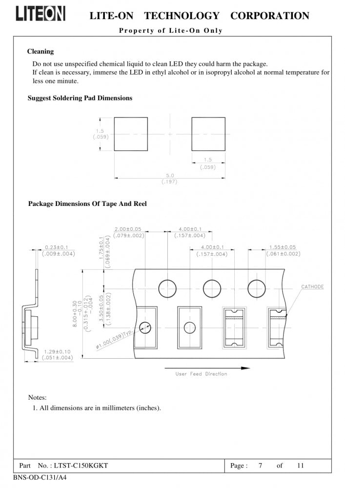 LTST-C150KGKT datasheet page 8