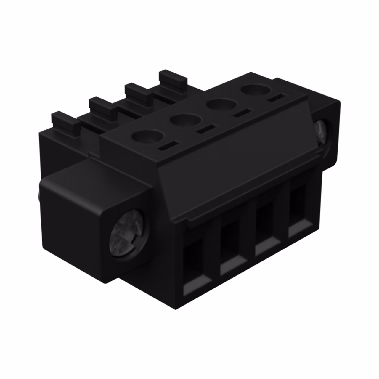 3.81mm Pitch Eurostyle Horizontal Plug, with Retention Screws, 4 Circuits for sale