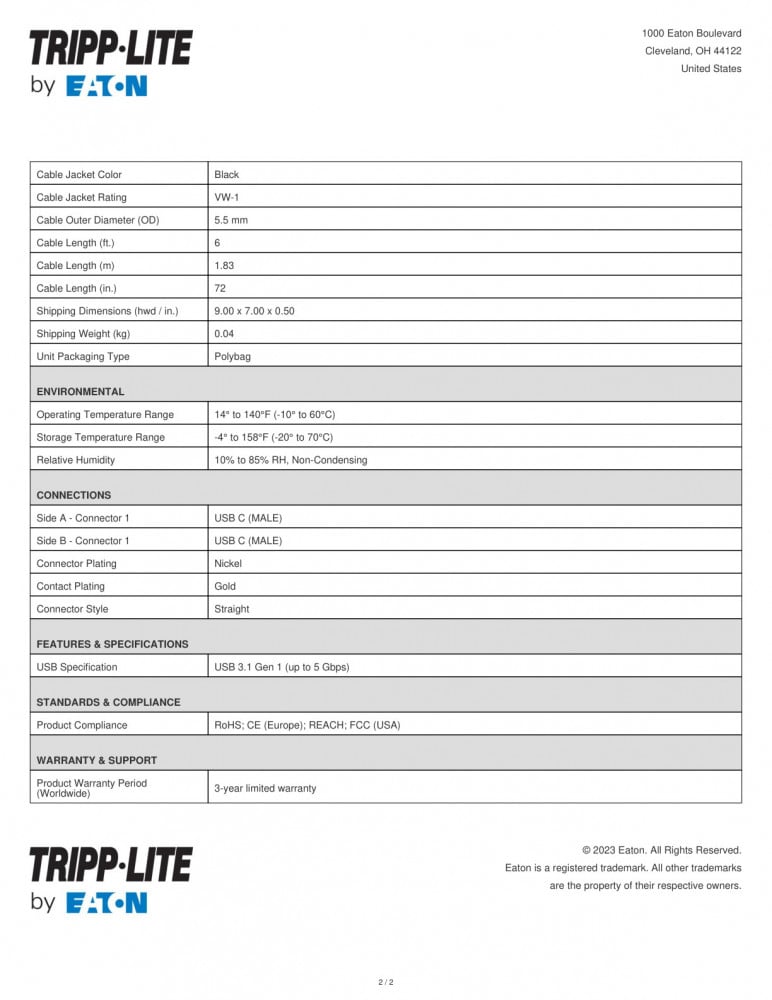 U420-006-5A technical document page 2