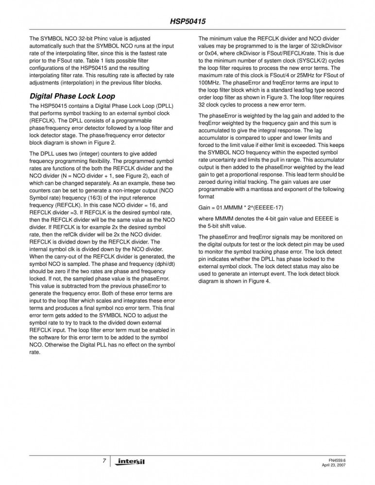 HSP50415 technical document page 7