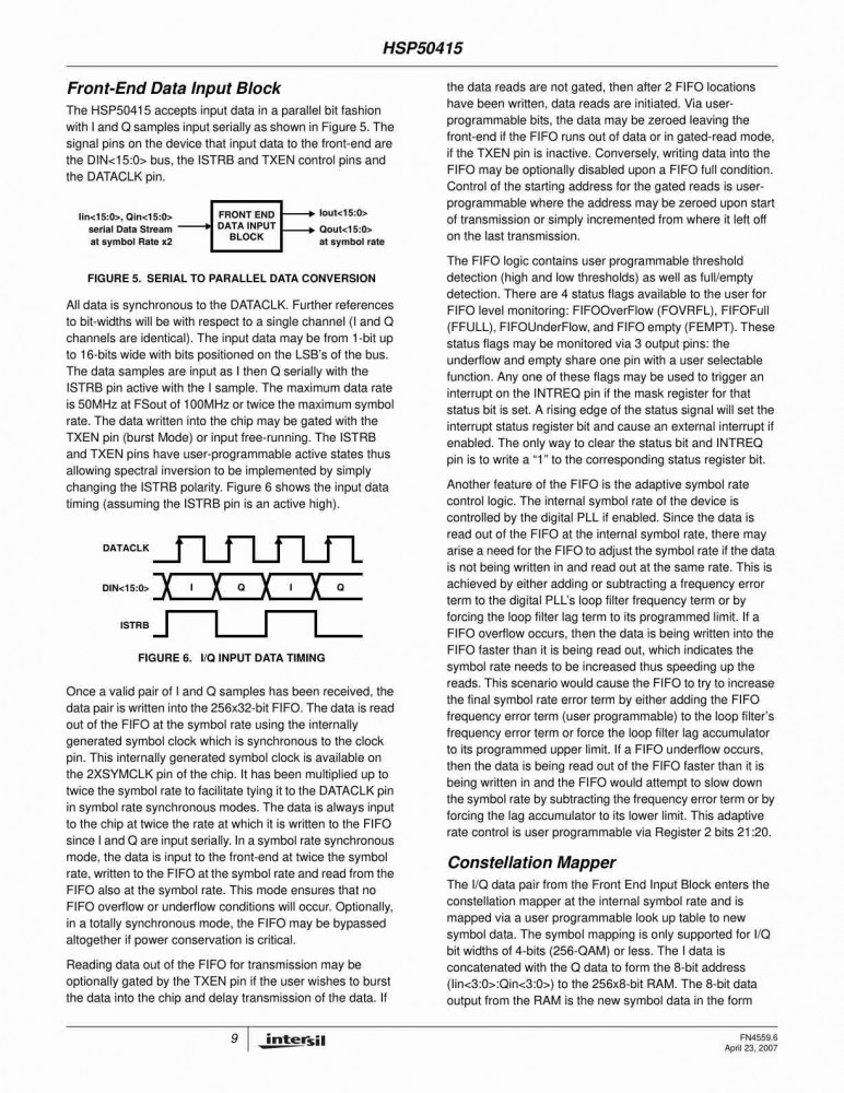 HSP50415 technical document page 9