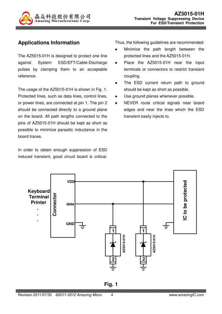AZ5015-01H datasheet page 4