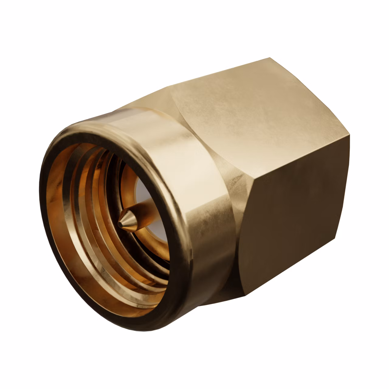 SMA Plug Termination, Brass Body, Gold (Au) Plated, 80 Pieces Per Tray, 50 Ohms for sale