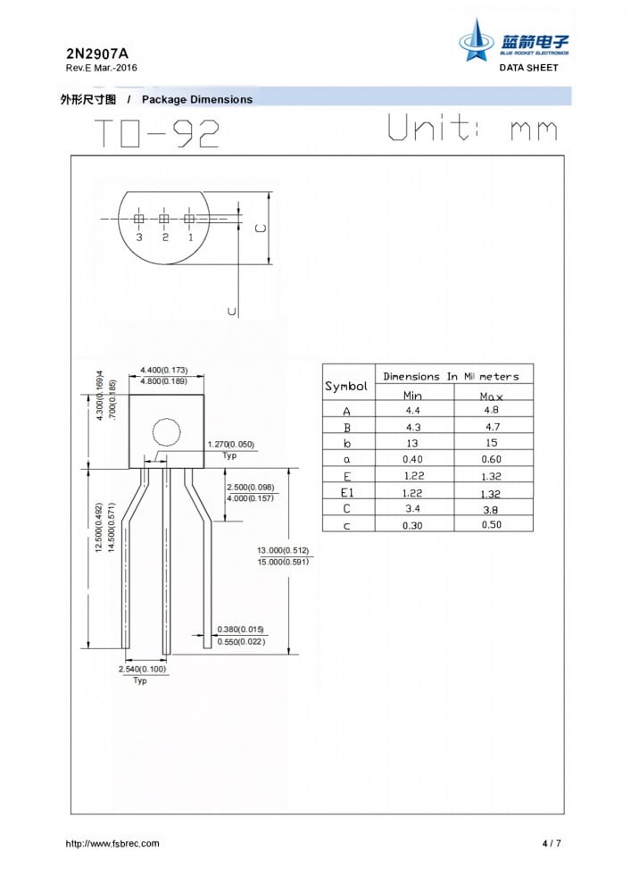 2N2907A datasheet page 4