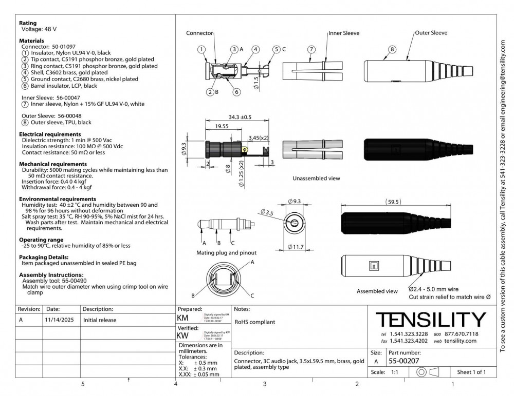 55-00207 product drawing page