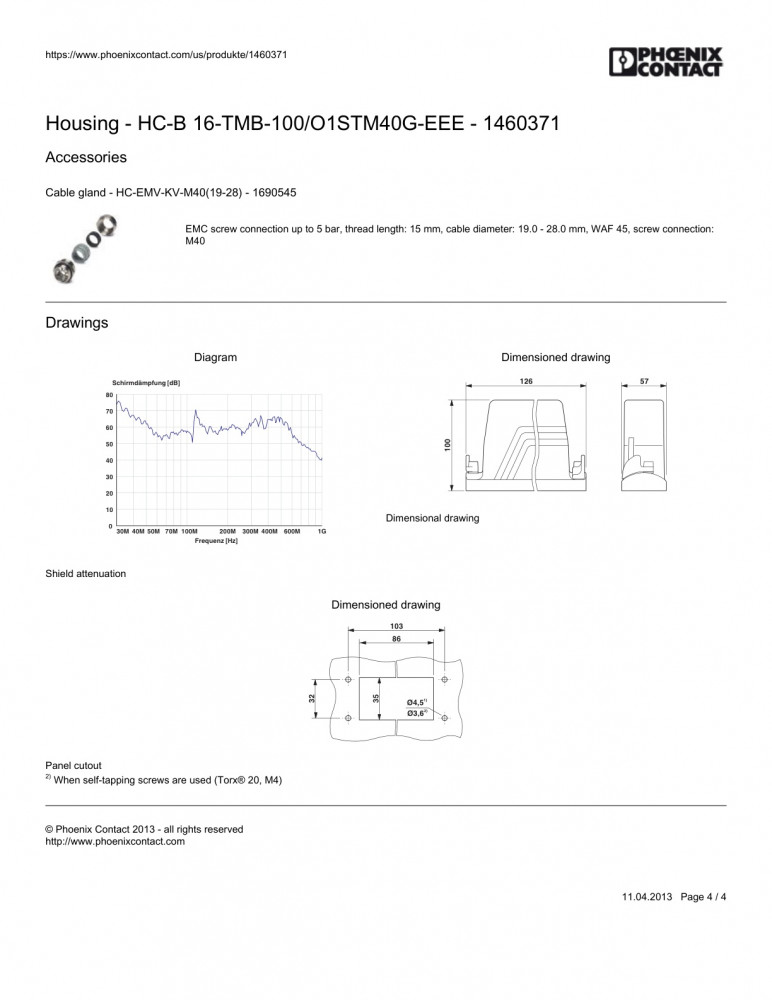 Phoenix Contact 1460371 accessory and installation reference