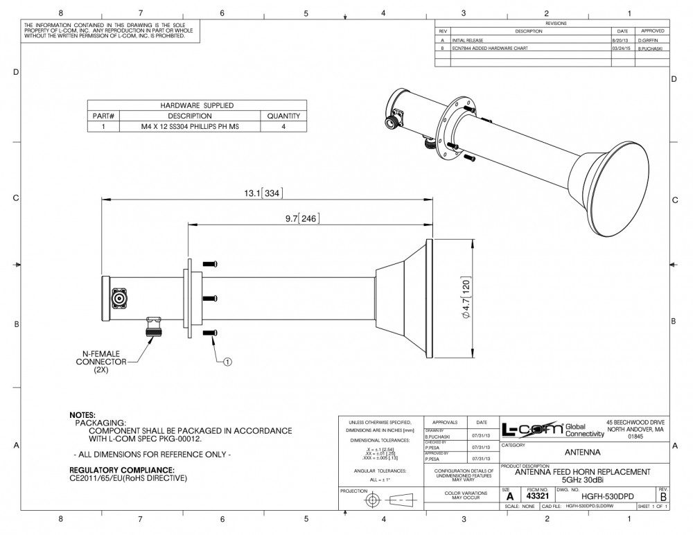 L-com HGFH-530DPD technical document preview