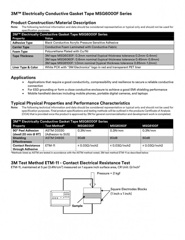 MSG6100F technical document page 2