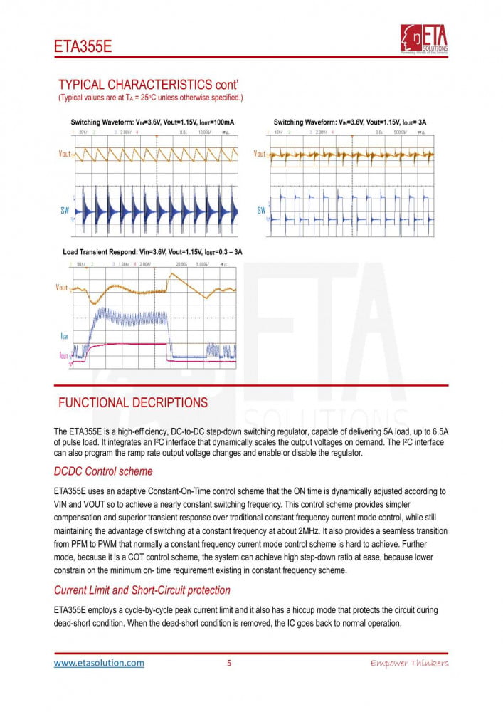ETA355ECSU datasheet page 5