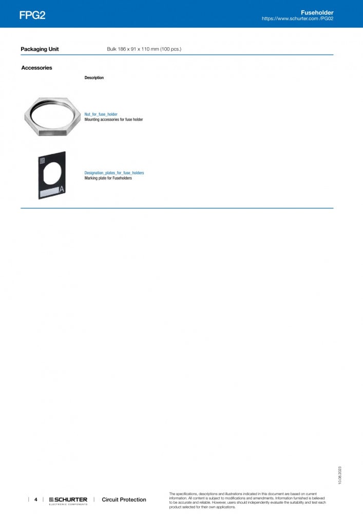 SCHURTER 3101.0220 technical document page 4