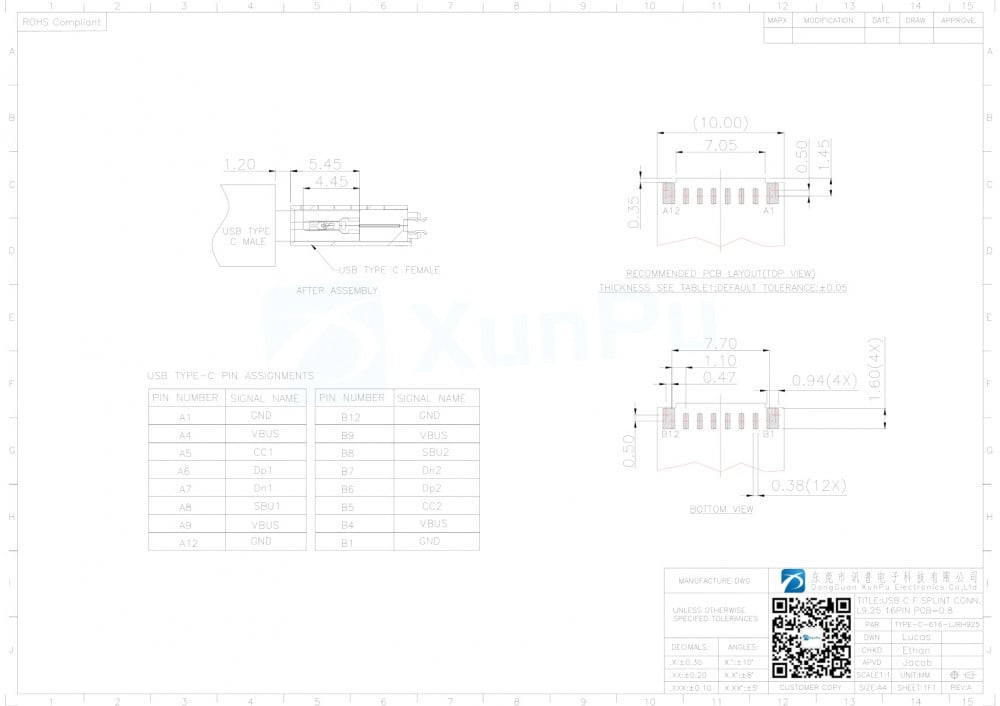TYPE-C-616-LJRH925 technical drawing page 2