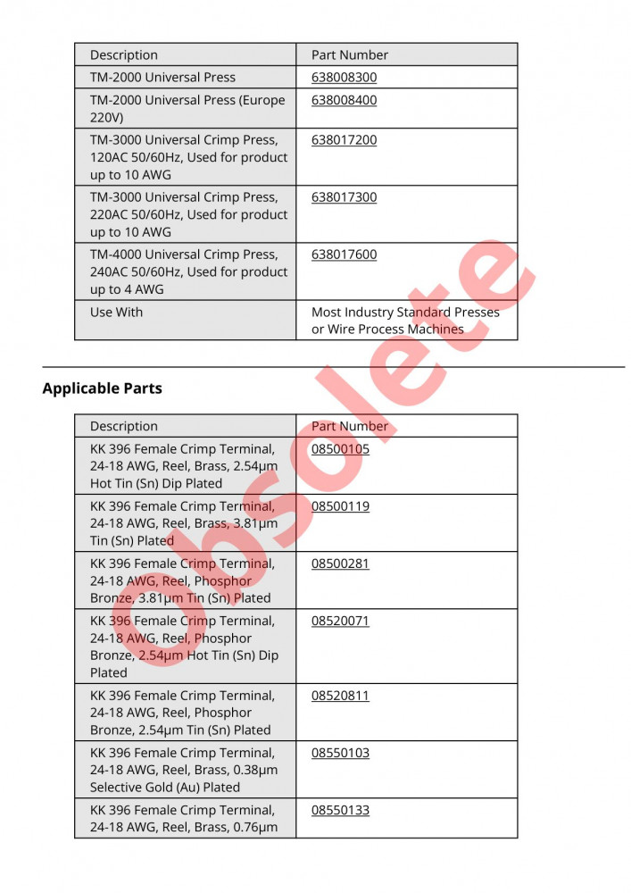 Molex 639007300 document preview, page 3