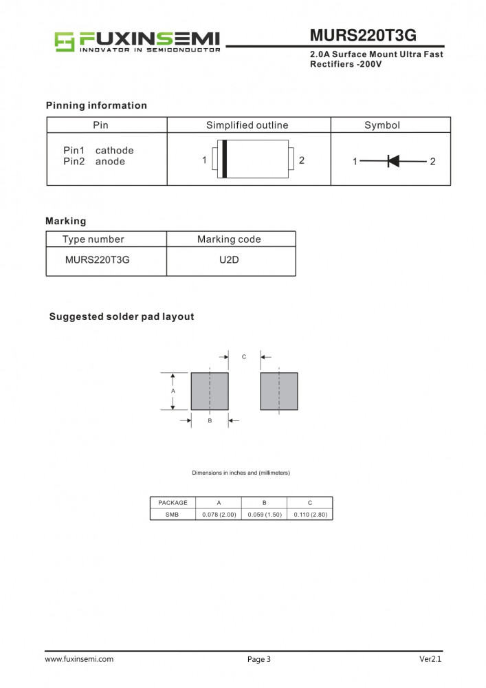 MURS220T3G-F datasheet page 3