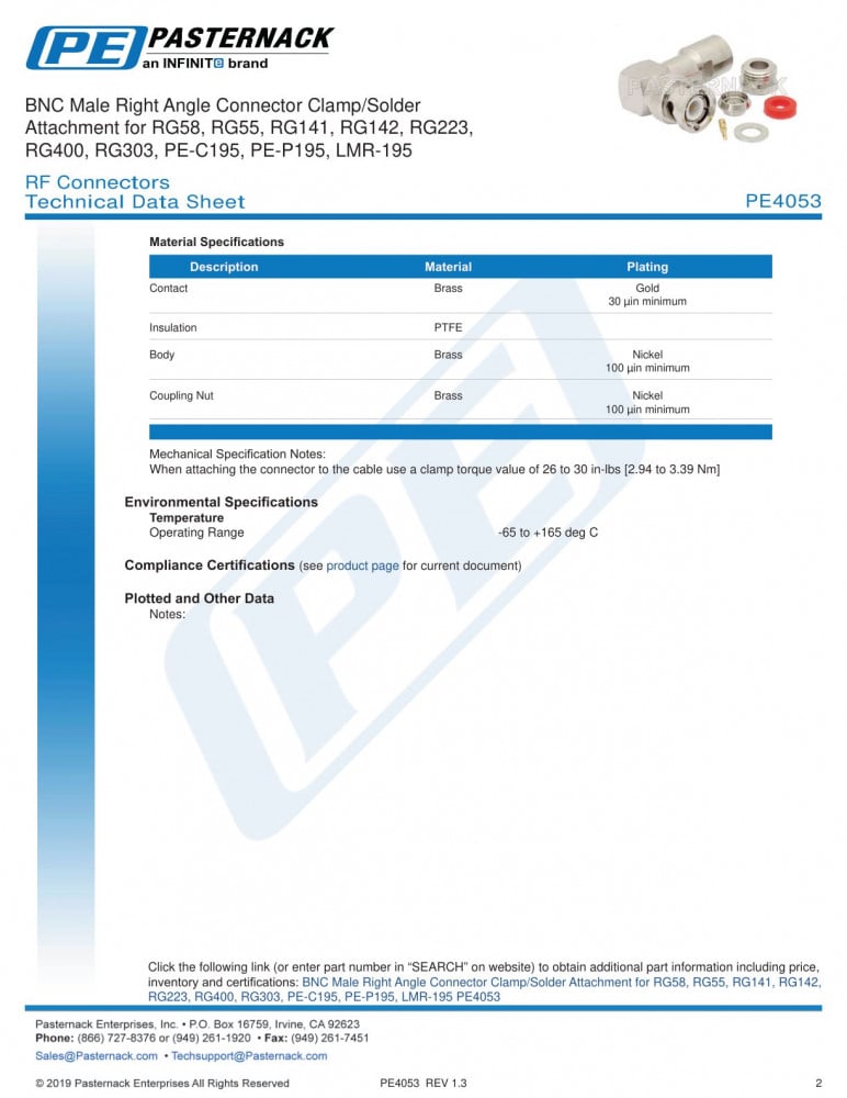 PE4053 datasheet page 2