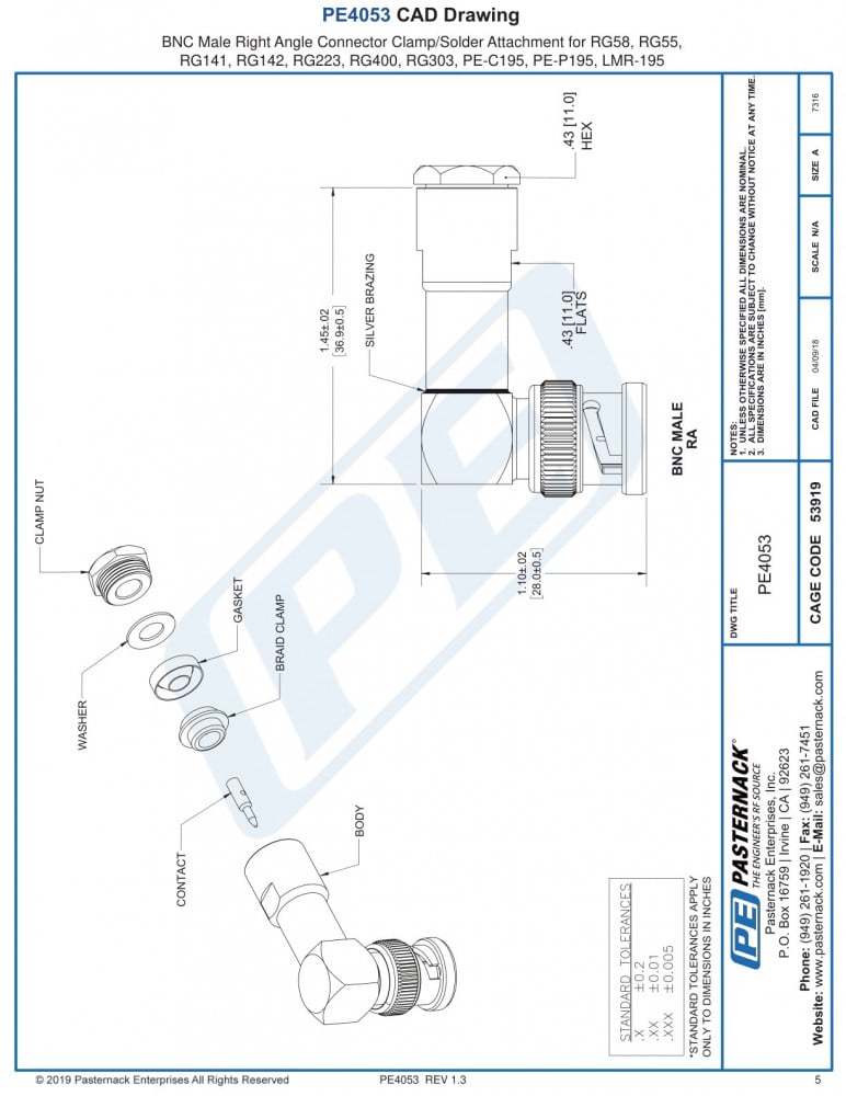 PE4053 datasheet page 5