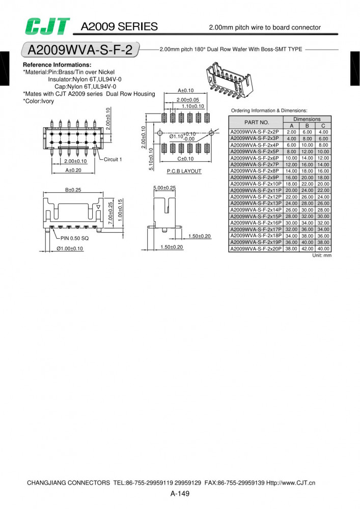 CJT A2009 series technical document page 4
