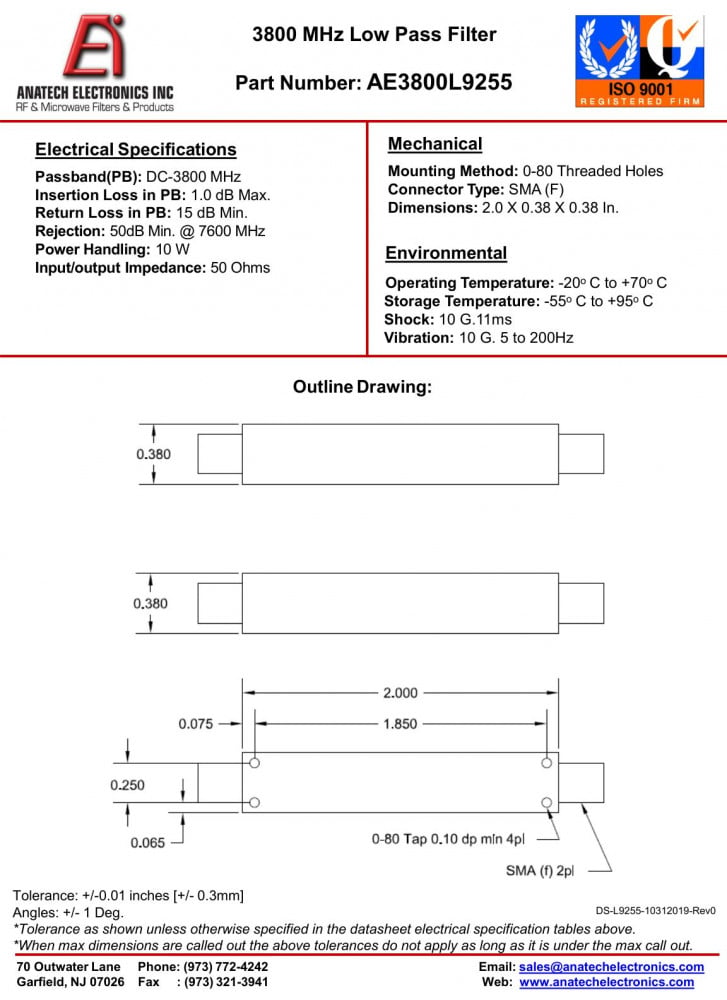 AE3800L9255 technical document page 1