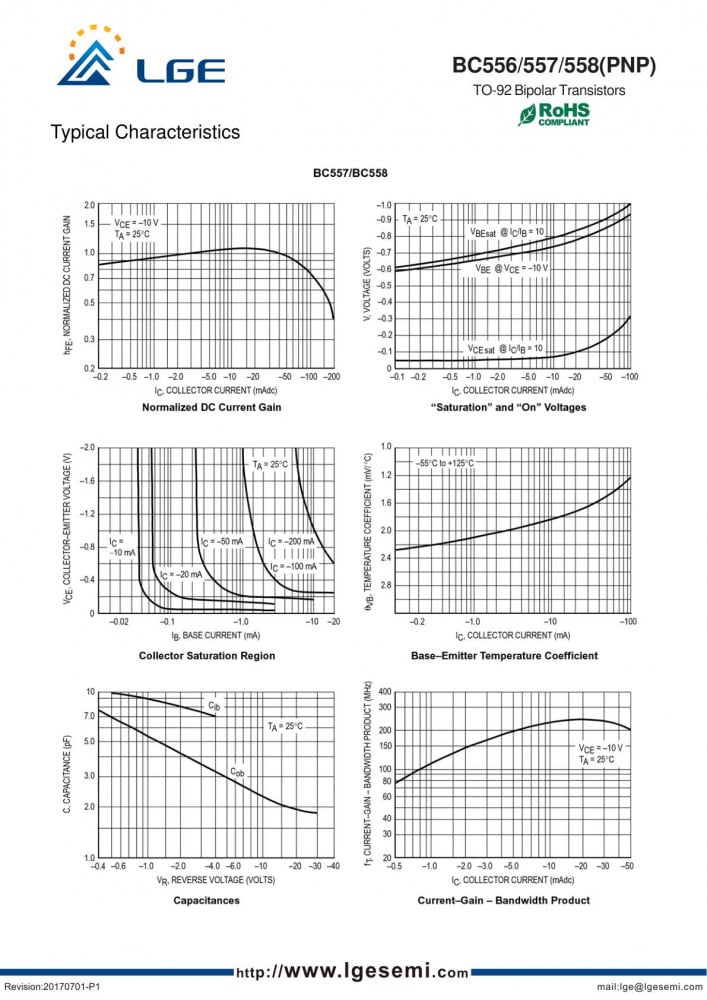 BC558B datasheet page 2