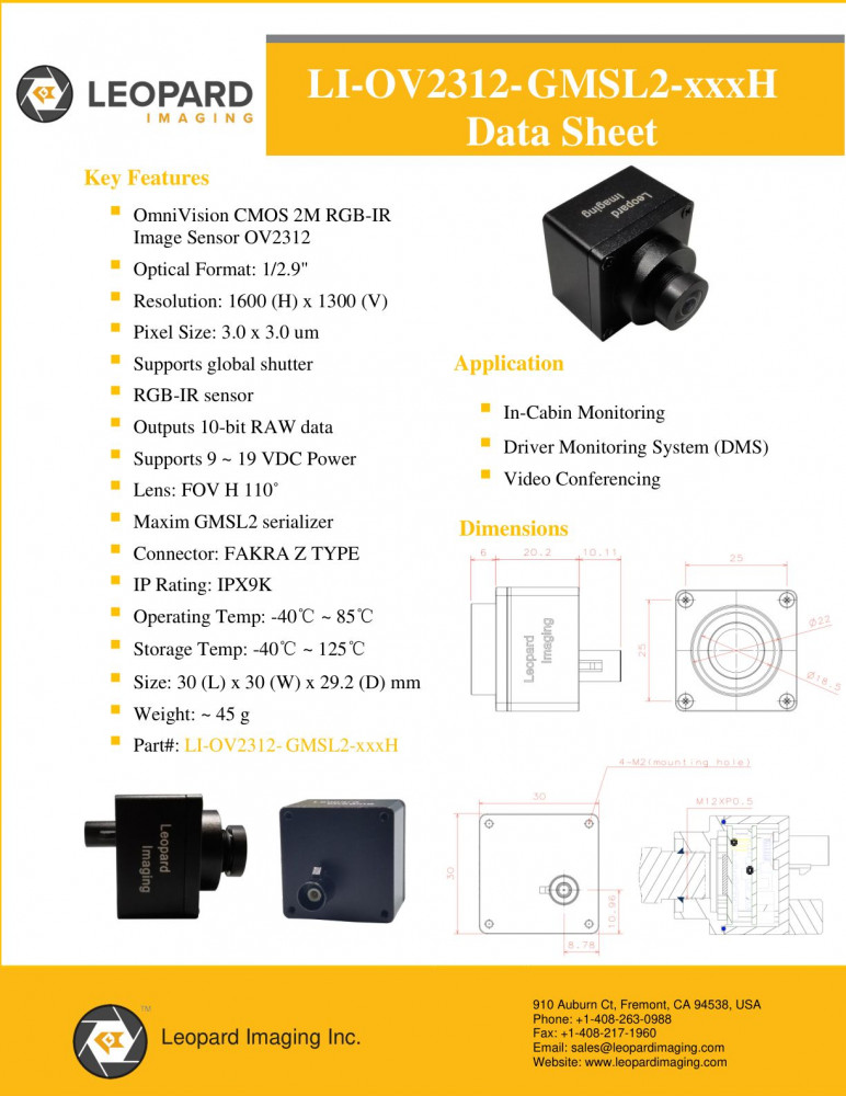 Supplied technical document page 1