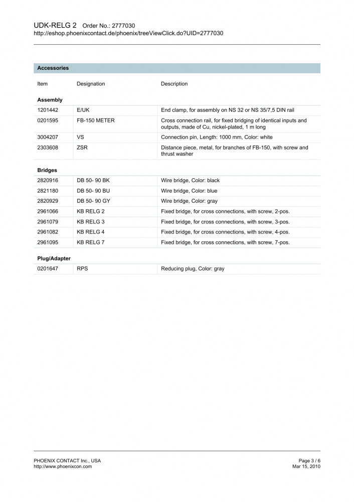 Phoenix Contact 2777030 technical document page 3