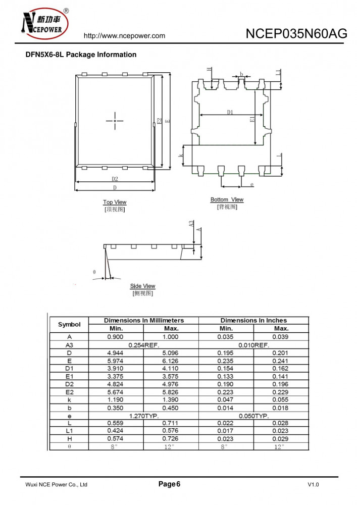 NCEP035N60AG datasheet page 6