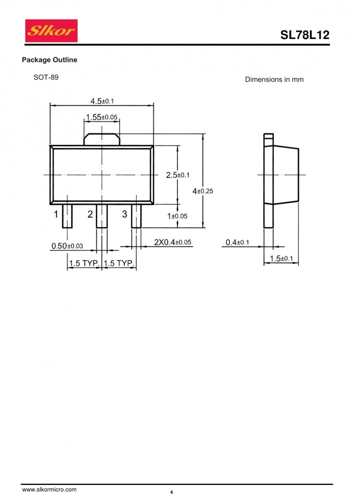 SL78L12 datasheet page 4