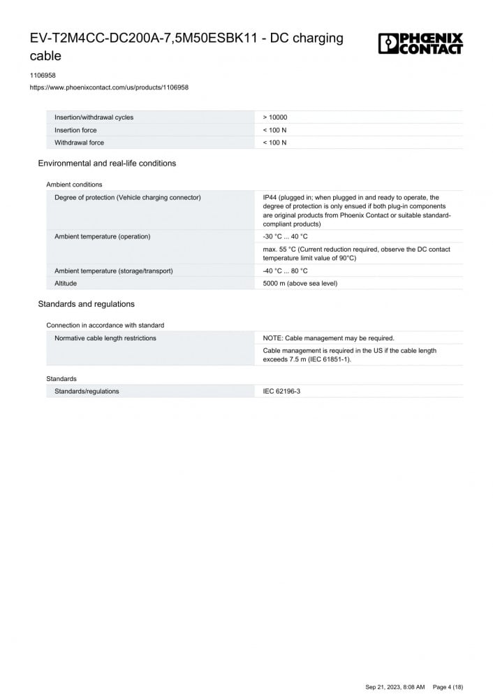 Phoenix Contact 1106958 technical document page 4