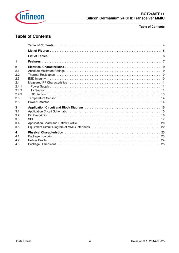 BGT24MTR11 datasheet page 4