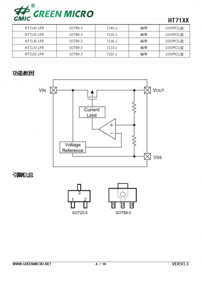 HT7150-1FR datasheet page 4