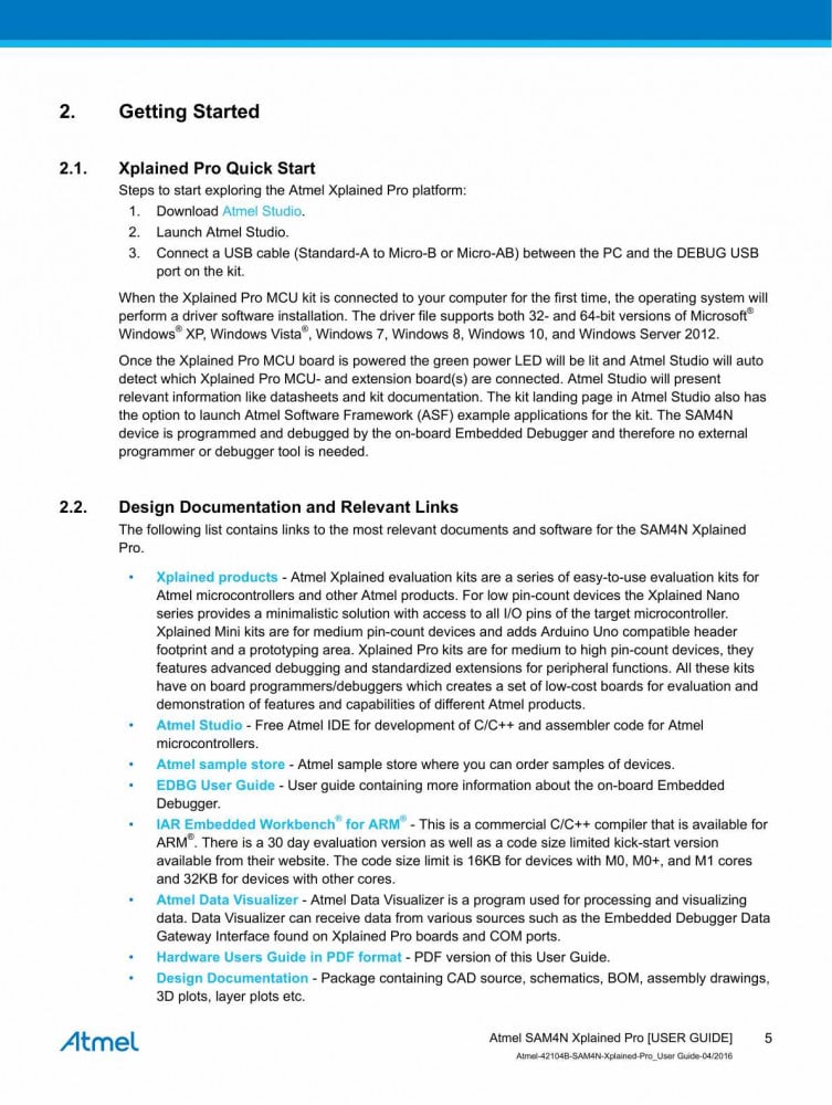 ATSAM4N-XPRO user guide page 5
