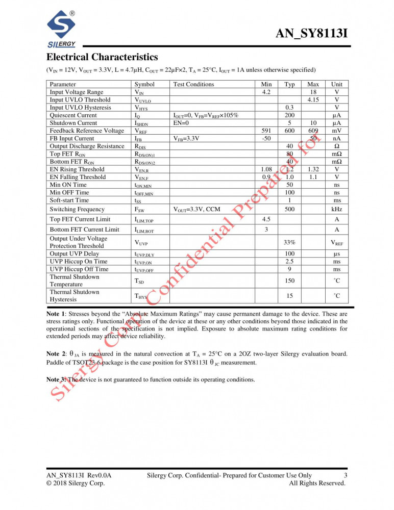 SY8113IADC datasheet page 3