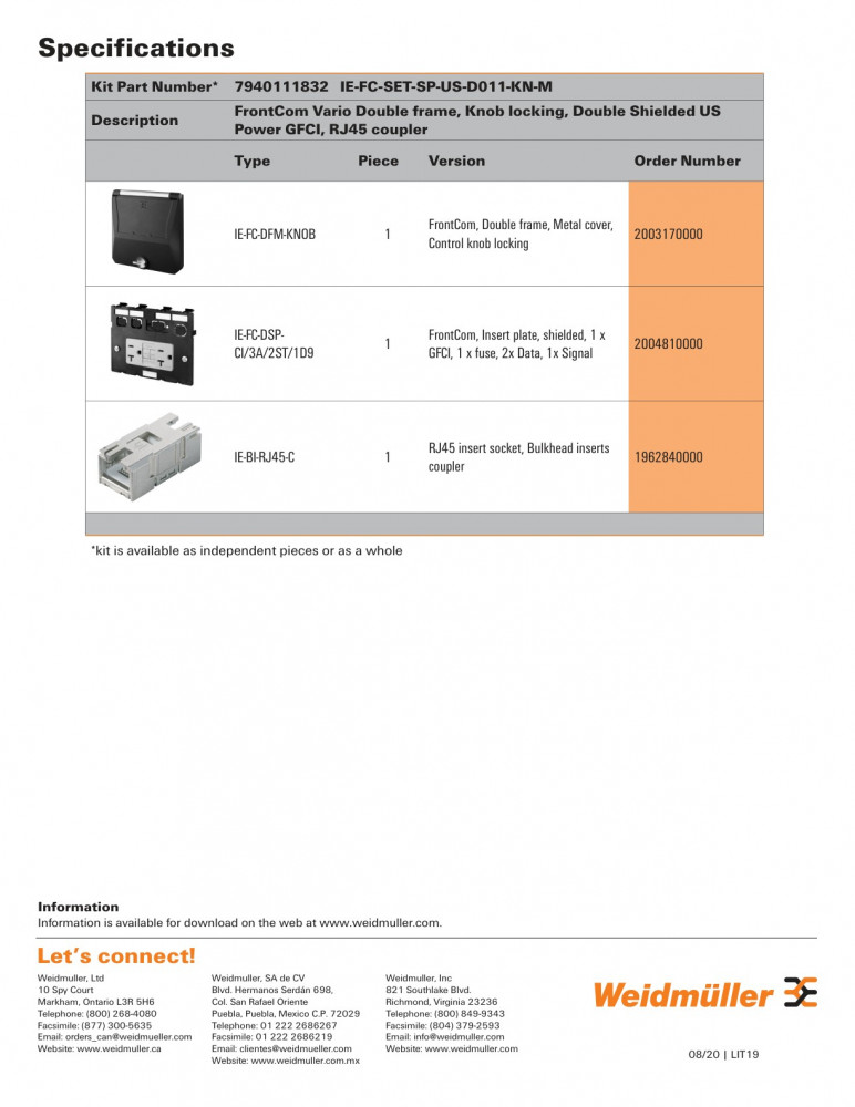 WEIDMULLER FrontCom Vario documentation page 2