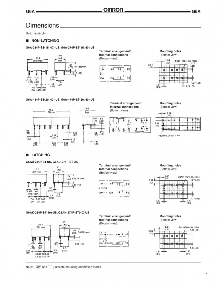 OMRON G6A datasheet page 7