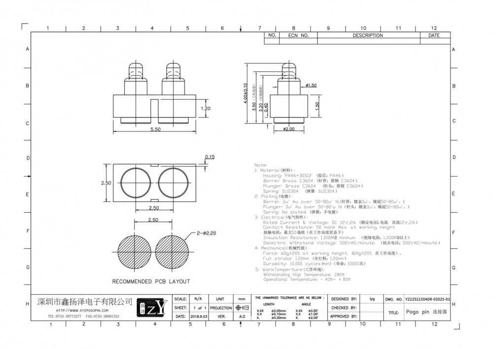 YZ225215040R-02025-01 product specification page 3