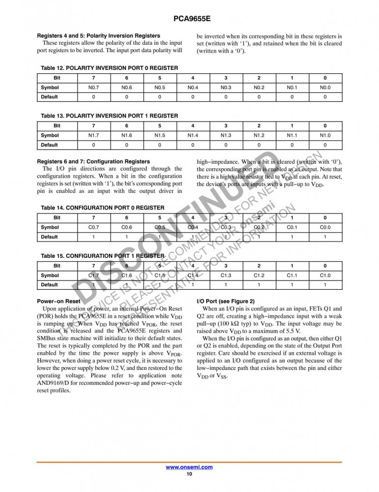 PCA9655E technical document page 10
