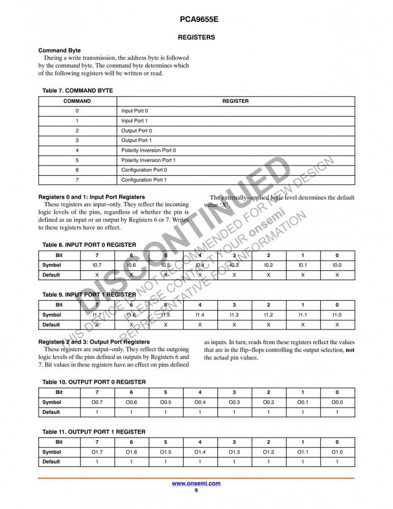 PCA9655E technical document page 9