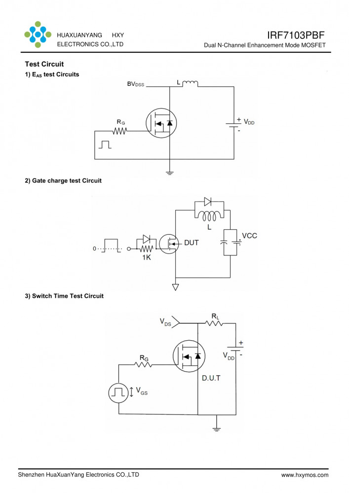 IRF7103PBF-HXY datasheet page 3