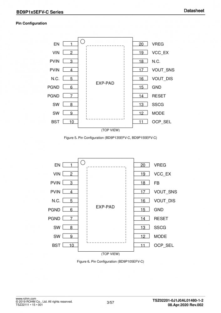 BD9P135EFV-CE2 document page 3