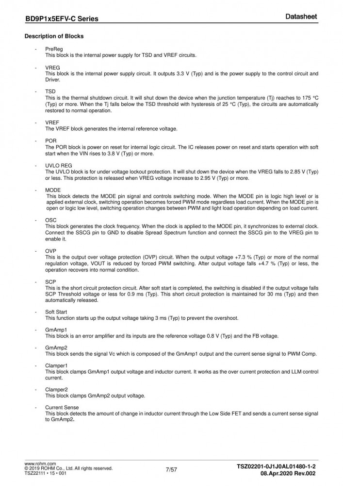 BD9P135EFV-CE2 document page 7