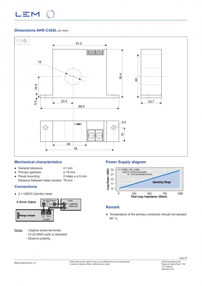 AKR200C420L product document page 3