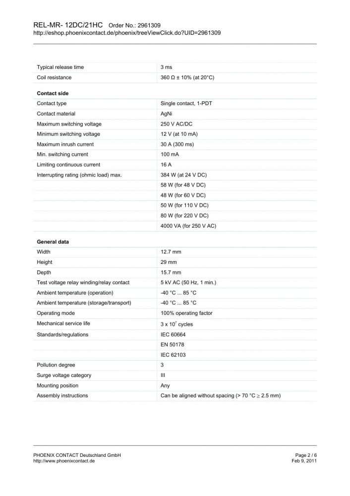 2961309 technical document page 2