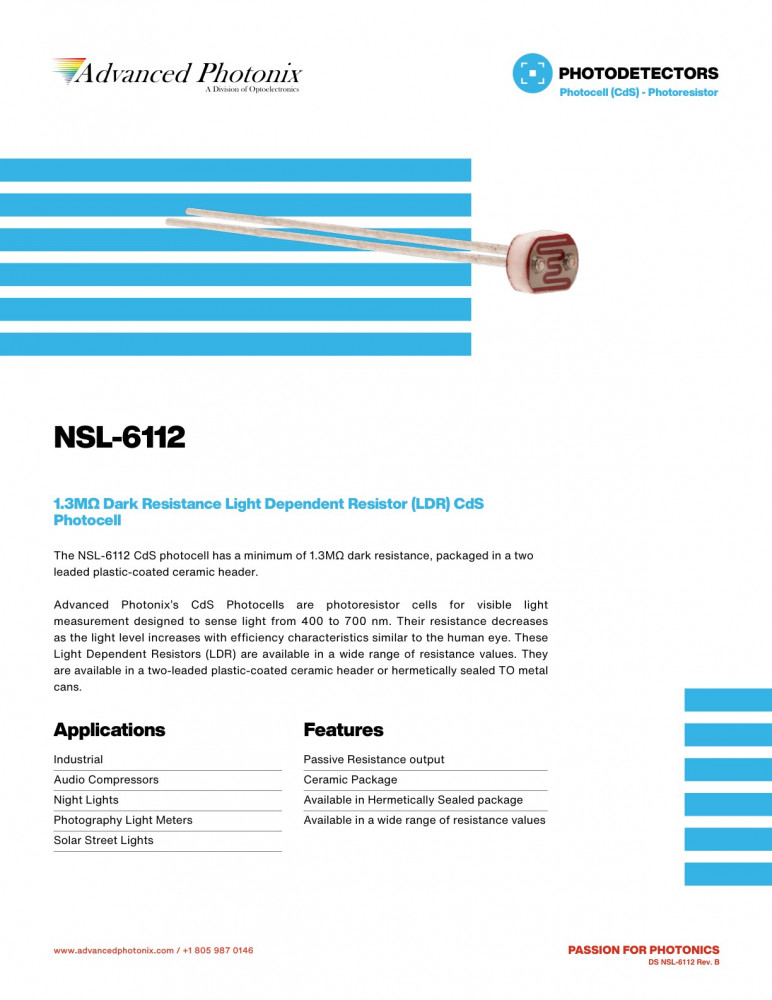 NSL-6112 technical document, page 1